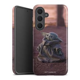 DeinDesign Galaxy S25 FE Handy Panzer Handyh&uuml;lle robuste Outdoor H&uuml;lle Schutzh&uuml;lle gl&auml;nzend The Child Star Wars Baby Yoda Tough Case
