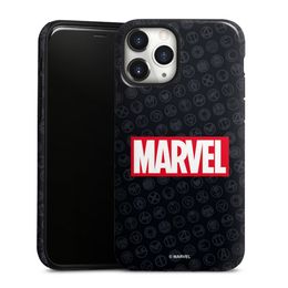 DeinDesign iPhone 11 Pro Handy Panzer Handyh&uuml;lle robuste Outdoor H&uuml;lle Schutzh&uuml;lle gl&auml;nzend Logo Marvel Comic Tough Case