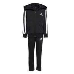 adidas Sportswear Trainingsanzug 'Essentials' M&auml;dchen Gr&ouml;&szlig;e 116 braun / greige / wei&szlig;