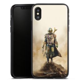 DeinDesign iPhone X Handy Silikon H&uuml;lle Case schwarz Handyh&uuml;lle The Mandalorian Star Wars Official Licensed Product