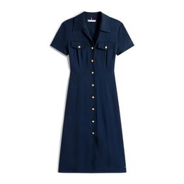 Tommy Hilfiger Kleid Damen Gr&ouml;&szlig;e 40 dunkelblau Winterkleid
