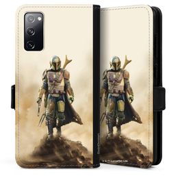 DeinDesign Galaxy S20 Handy Klapph&uuml;lle Handyh&uuml;lle aus Kunst Leder schwarz Flip Case The Mandalorian Star Wars Official Licensed Product Sideflip mit Lasche