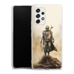 DeinDesign Galaxy A53 5G Handy Silikon H&uuml;lle Case transparent Handyh&uuml;lle The Mandalorian Star Wars Official Licensed Product Silikon Case