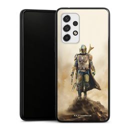 DeinDesign Galaxy A53 5G Handy Silikon H&uuml;lle Case schwarz Handyh&uuml;lle The Mandalorian Star Wars Official Licensed Product