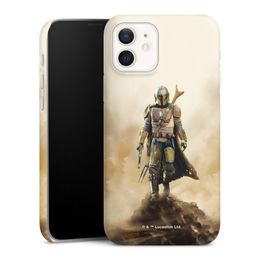 DeinDesign iPhone 12 Handy Premium Case Smartphone Handyh&uuml;lle Schutzh&uuml;lle matt The Mandalorian Star Wars Official Licensed Product Premium Case