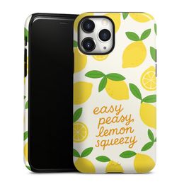DeinDesign iPhone 11 Pro Handy Panzer Handyh&uuml;lle robuste Outdoor H&uuml;lle Schutzh&uuml;lle gl&auml;nzend Spruch Lemon Statement Tough Case