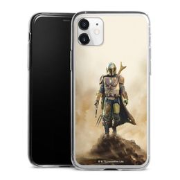 DeinDesign iPhone 11 Handy Slim Case Silikon Handyh&uuml;lle transparent H&uuml;lle extra d&uuml;nn The Mandalorian Star Wars Official Licensed Product Silikon Slim Case