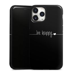DeinDesign iPhone 11 Pro Handy Panzer Handyh&uuml;lle robuste Outdoor H&uuml;lle Schutzh&uuml;lle gl&auml;nzend Happiness Statement Sayings Tough Case