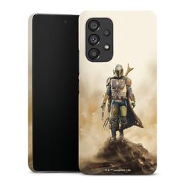 DeinDesign Galaxy A53 5G Handy Premium Case Smartphone Handyh&uuml;lle Schutzh&uuml;lle matt Official Licensed Product The Mandalorian Star Wars Premium Case