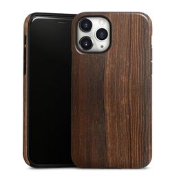 DeinDesign iPhone 11 Pro Handy Panzer Handyh&uuml;lle robuste Outdoor H&uuml;lle Schutzh&uuml;lle gl&auml;nzend Nut Tree Wood Wooden Look Tough Case