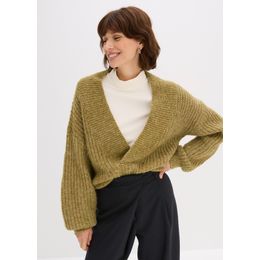 bonprix Grobstrick-Pullover, gr&uuml;n