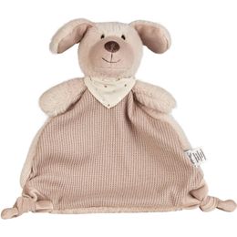 Schmusetuch Sterntaler "Hund Lucky, M", Baby, beige (sand), Polyester, Schnuffeltücher