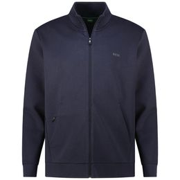 Große Größen BOSS Sweatjacke mit Elasthan Farbe dunkelblau Größe: 6XL