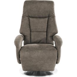 Sit & More TV-Sessel SIT & MORE "Enjoy", grau (dunkelgrau), B:74cm H:109cm T:77cm, Luxus-Microfaser (100% Polyester);Luxus-Kunstleder;NaturLEDER (echtes Rindsleder), Sessel, Fernsehsessel, in Gr&ouml;&szlig;e S, wahlweise mit Motor und Aufstehhilfe