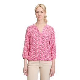 Schlupfbluse Cartoon "Damen mit Muster", Damen, Gr. 36, bunt (pink, rosa), Obermaterial: 100% Viskose, lässig geschnitten normal, Rundhals, Blusen Schlupfbluse