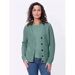 Strickpullover Casual Looks "Twinset", Damen, Gr. 44, gr&uuml;n (jade), 100% Baumwolle, unifarben, Pullover Strickpullover