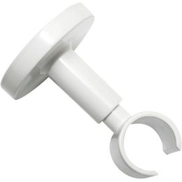 Deckentr&auml;ger f&uuml;r Gardinenstangen Gardinia Gr. 1, wei&szlig;, L:6cm, Gardinenstangenhalterungen, Serie Einzelprogramm Chicago &Oslash; 20 mm