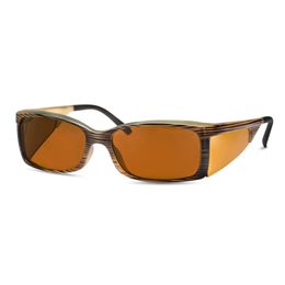 Sonnenbrille Eschenbach OPTIK "ambelis", Damen, orange (orange, braun), Sonnenbrillen Sonnenbrille, Schutz vor Blaulicht und UV-Strahlung