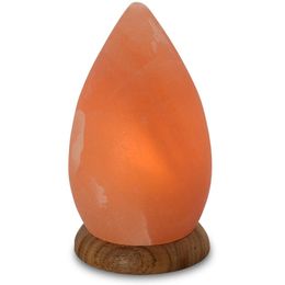 Himalaya Salt Dreams Salzkristall-Tischlampe "Drop", orange, Ø 11cm H: 20cm, 1 Stk., Leuchten, Handgefertigt aus Salzkristall - jeder Stein ein Unikat, H: ca.20 cm