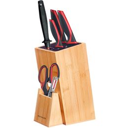 Magnet-Messerblock Westmark, beige (natur), B:11cm H:16cm, Messerbl&ouml;cke, Messerblock, Bambus, mit herausnehmbaren Einsatz
