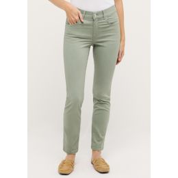 Straight-Jeans Angels "CICI", Damen, Gr. 48, L&auml;nge 30, gr&uuml;n (jade gr&uuml;n used), Web, Obermaterial: 89% Baumwolle, 8% Polyester, 3% Elasthan, slim fit normal, Jeans Straight-Jeans, in Slim Fit-Passform
