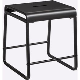 Hocker HEINE HOME, schwarz, B:35cm H:40cm T:37cm, Hocker, Hocker