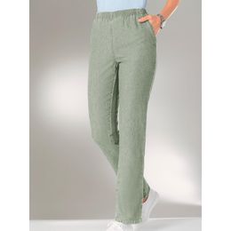 Schlupfjeans Classic Basics, Damen, Gr. 44, Normalgr&ouml;&szlig;en, gr&uuml;n (schilf), 100% Baumwolle, unifarben, lang, Jeans Schlupfjeans