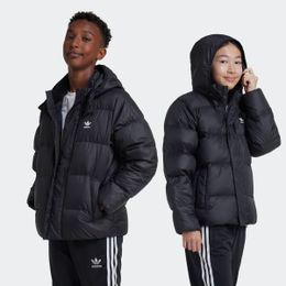 Steppjacke adidas originals "DOWN JACKET ELO", Jungen, Gr. 110, schwarz, Obermaterial: 100% Polyamid. Wattierung: 100% Polyester, Jacken Steppjacke