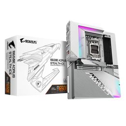Gigabyte Mainboard "B650E AORUS STEALTH ICE Mainboard - AMD Ryzen 9000er-Serie, 12+2+2 Pha", ohne farbbezeichnung, B:29,5cm H:8,2cm T:34,7cm, Mainboards