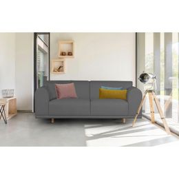 3-Sitzer OTTO HOME "Maroon", grau, B:236cm H:82cm T:96cm, Struktur grob ( 100% POLYPROPYLEN;Struktur fein ( 100% Polyester);Struktur (100% Polyester), Sofas, in skandinavischem Design, mit losen Kissen