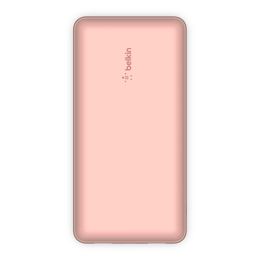Belkin Powerbank "BoostCharge 20.000mAh Powerbank 15 Watt zum Laden von 3 Geräten", rosa, 3,7 V 20.000mAh, Akkumulatoren, 1x USB-C, 2x USB-A, Power für bis zu 78 Stunden