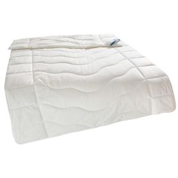 Kunstfaserbettdecke Beco "EcoWell Bettdecken Blauer Engel zertifiziert F&uuml;r Sommer und Winter", beige (natur), B:135cm L:200cm, Obermaterial: 100% Polyester, Bettdecken, Bettdecke 135x200 cm, 155x220 cm und weitere Gr&ouml;&szlig;en, blauer Engel