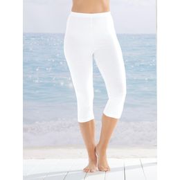 WITT Damen Caprileggings mit Rundum-Dehnbund, wei&szlig;, Gr&ouml;&szlig;e 40