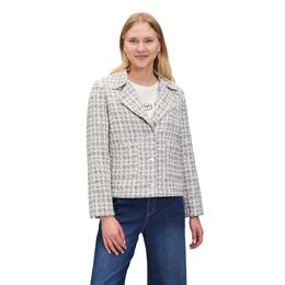 Jackenblazer Cartoon "Damen mit aufgesetzten Taschen", Damen, Gr. 42, braun (wei&szlig;, camel), Obermaterial: 100% Polyester; &Auml;rmelfutter: 100% Polyester, gerade normal, Blazer