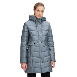 Outdoorjacke Betty Barclay "Damen mit Kapuze", Damen, Gr. 48, ashley blau, Obermaterial: 88% Polyester, 12% Polyamid; Futter: 100% Polyester; F&uuml;llung: 100% Polyester, tailliert, Jacken Outdoorjacke