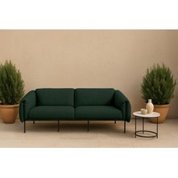 2-Sitzer Home Affaire "Lumi", gr&uuml;n (deep forest), B:186cm H:73cm T:96cm, 100% Polip, Sofas, Outdoor Gartensofa, wetterfeste Materialien, Breite 186 cm