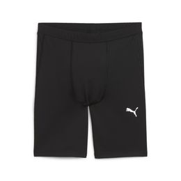 Trainingsshorts Puma "RUN FOUNDATION 8" Radlerhose Herren", Damen, Gr. XL, Normalgrößen, schwarz, Obermaterial: 15% Elasthan, 85% Polyester; Taschenfutter: 100% Polyester, unifarben, eng, Hosen