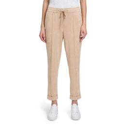 BETTY & CO Schlupfhose BETTY & CO "Damen mit Biesen", Damen, Gr. 40, Normalgr&ouml;&szlig;en, grau, Obermaterial: 92% Polyester, 08% Elasthan, figurumspielend 7/8-L&auml;nge, Hosen Schlupfhose, Material