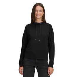 BETTY & CO Sweatshirt BETTY & CO "Damen mit Stehkragen", Damen, Gr. 46, schwarz, Steppware, Obermaterial: 47% Modal, 47% Polyester, 6% Elasthan, l&auml;ssig geschnitten normal, Sweatshirts Sweatshirt