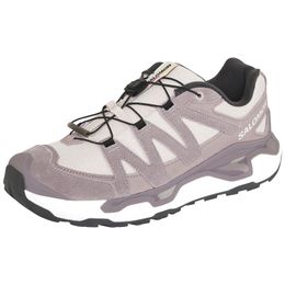Sneaker Salomon "XC ROAM LTR W", Damen, Gr. 43, wei&szlig; (hushed violet, nirvana, wei&szlig;), Leder, Textil, Schuhe Sneaker