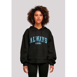 Kapuzenpullover F4NT4STIC "Always Cold Collegiate Cozy Winter", Damen, Gr. 4XL, schwarz, Obermaterial: 100% Baumwolle, oversize, Pullover Kapuzenpullover, Premium Qualit&auml;t, Christmas Collection
