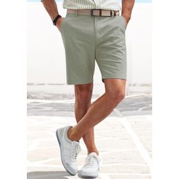 Chinoshorts John Devin "regular-fit", Herren, Gr. 32, N-Gr, gr&uuml;n (hellgr&uuml;n), Web, Obermaterial: 98% Baumwolle, 2% Elasthan, unifarben, regular fit kurz, Hosen Chinoshorts, Oxford Shorts aus elastischer Baumwolle