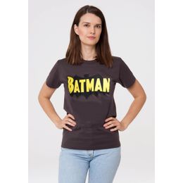 T-Shirt logoshirt "Batman Wings", Damen, Gr. XS, schwarz, 100% Baumwolle, bedruckt, normal, Rundhals, Shirts T-Shirt, mit trendigem Superhelden-Print