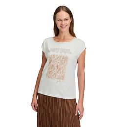 Kurzarmshirt Betty Barclay "Damen mit U-Boot-Ausschnitt", Damen, Gr. 36, wei&szlig; (patch wei&szlig;, ros&eacute;), Jersey, Obermaterial: 50% Baumwolle, 50% Modal, loose fit normal, U-Boot-Ausschnitt, Shirts