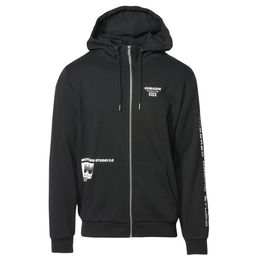 Koroshi Sweatjacke Herren Gr&ouml;&szlig;e L schwarz / wei&szlig;