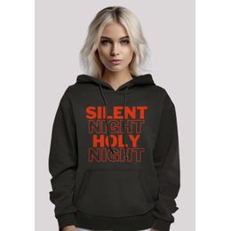 Kapuzenpullover F4NT4STIC "Weihnachten silent night holy night", Damen, Gr. L, schwarz, Obermaterial: 65% Baumwolle, 35% Polyester, relaxed fit, Pullover Kapuzenpullover, Premium Qualität, Weihnachten, Geschenk