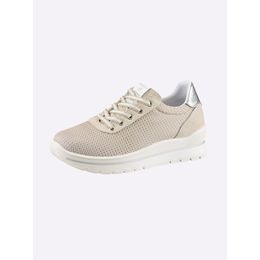 Sneaker Heine, Damen, Gr. 42, taupe, Synthetik, Schuhe Sneaker