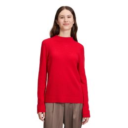 Strickpullover Betty Barclay "Damen mit Stehkragen", Damen, Gr. 44, rot, Strick, Obermaterial: 100% Kaschmir, Basic, gerade lang, Pullover Strickpullover