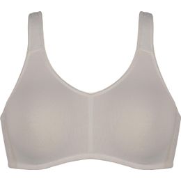 Soft-BH Naturana "Cotton", Damen, Gr. 90, Cup B, beige (light beige), Obermaterial: 95% Baumwolle, 5% Elasthan. R&uuml;ckenteil: 84% Polyester, 16% Elasthan, unifarben, Basic, bequem, BHs Soft-BH, verstellbare Tr&auml;ger, elastisch, bequem, basic, Baumwollmix