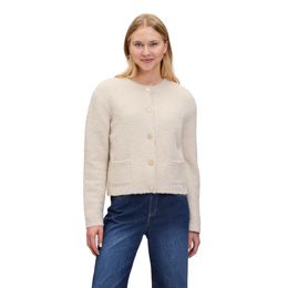 Strickjacke Cartoon "Damen mit Knopfleiste", Damen, Gr. 42, beige, Obermaterial: 93% Polyester, 5% Alpaka, 2% Elasthan, l&auml;ssig geschnitten normal, Rundhals, Strickjacken Strickjacke